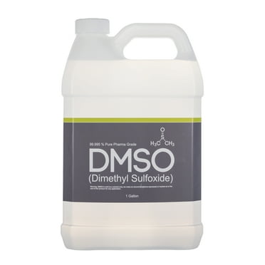 DMSO 1 Gallon Glass Jug Pure Pharma Grade 99.995%, Non-Diluted Liquid ...