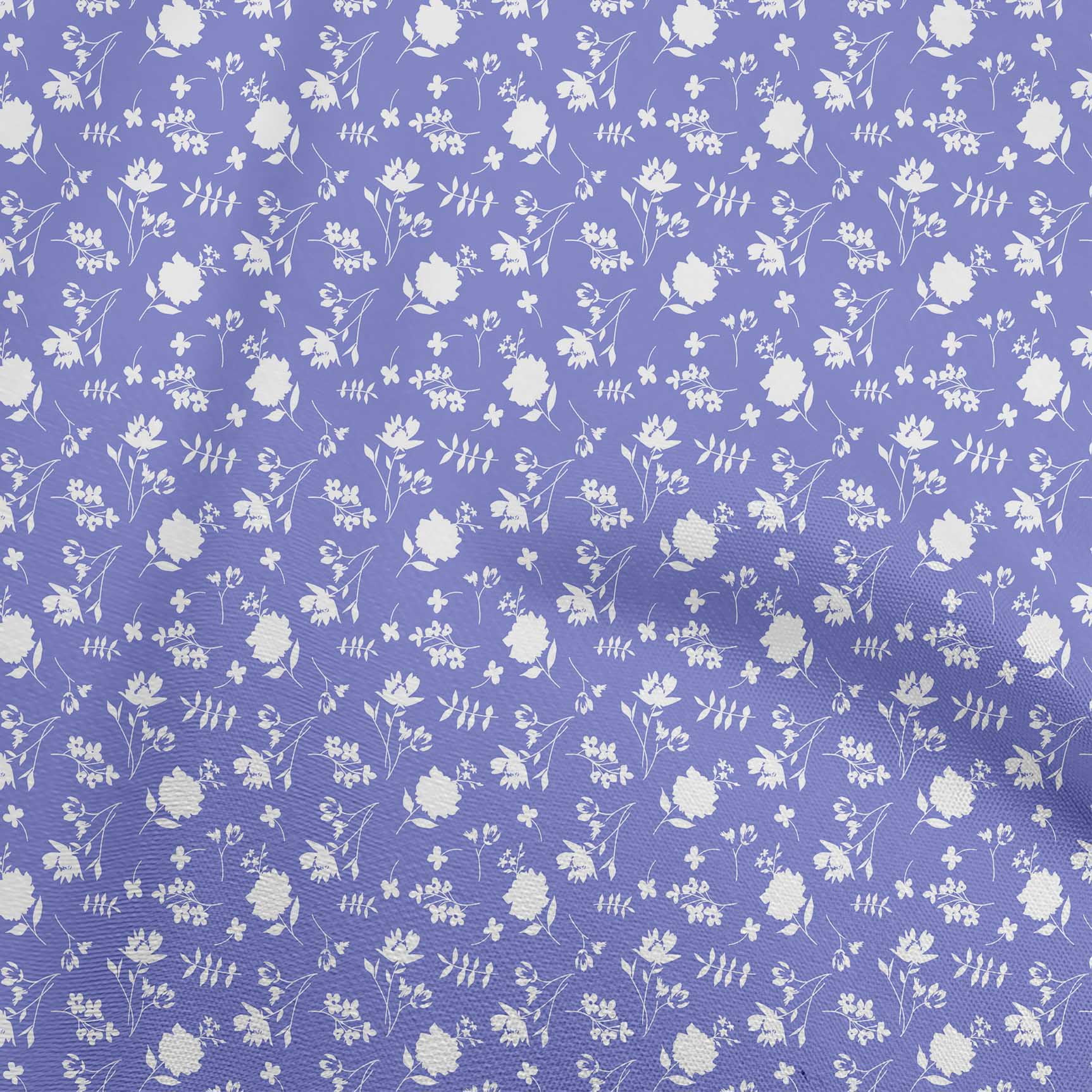 oneOone Velvet Violet Fabric Floral Fabric For Sewing Printed Craft ...