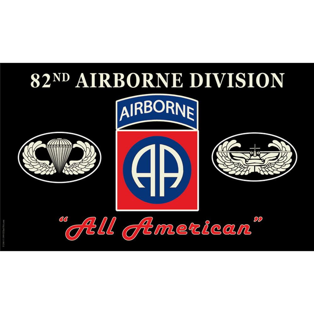 U.S. Army 82nd Airborne Division All American Flag with Grommets 3ft x ...