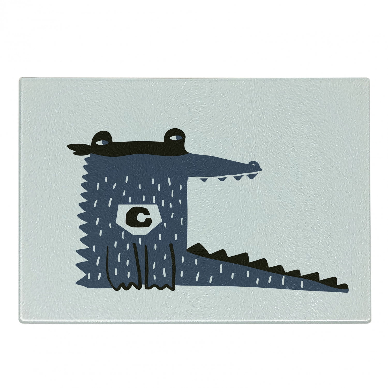 Crocodile Cutting Board, Geometric Illustrated on a Plain Background ...