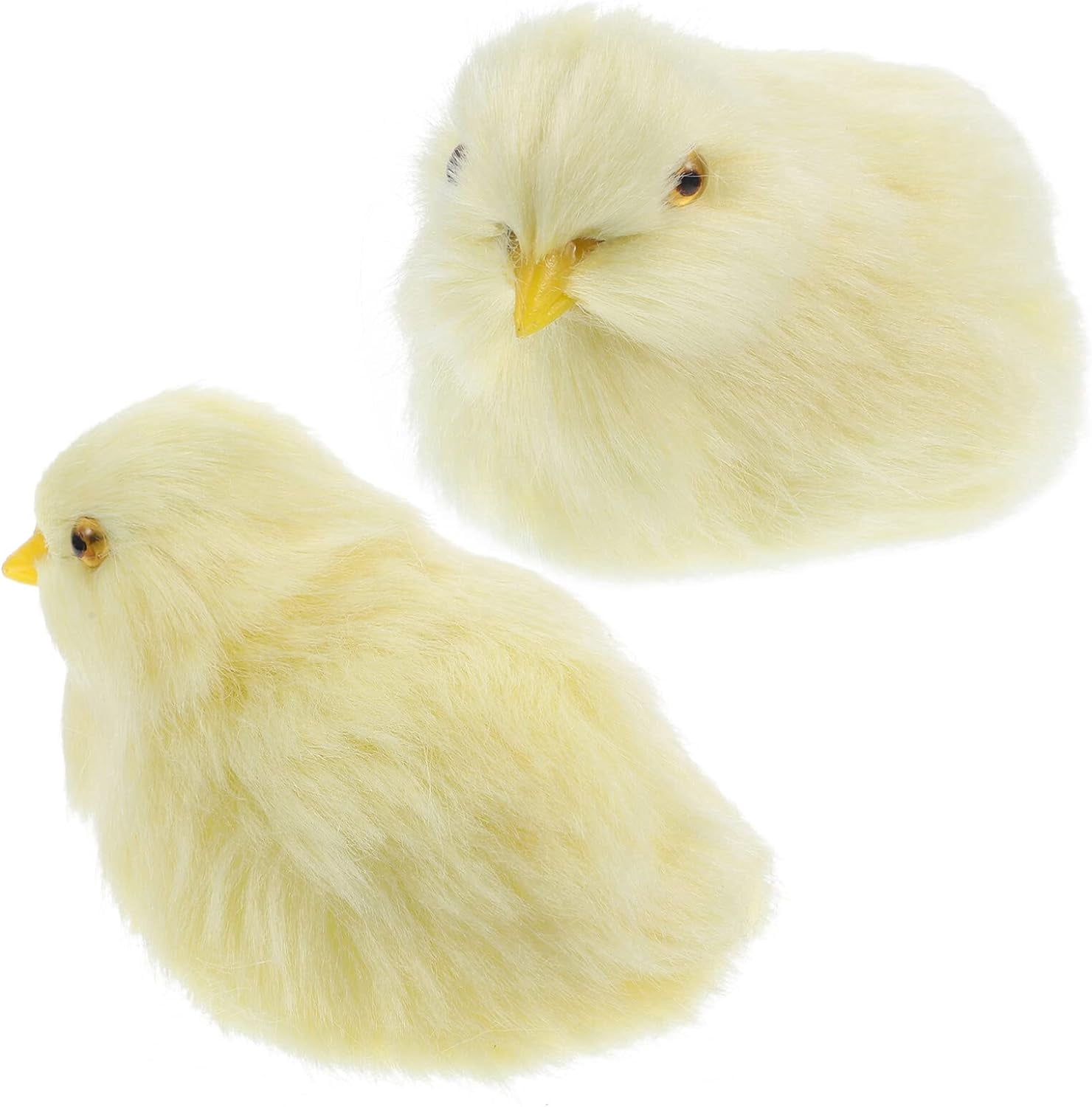 2 piezas de decoraciones de pollitos de Pascua, juguetes de peluche de ...