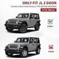 Running Boards for 2018-2024 Jeep Wrangler JL 2 Door 6" ABS Side Step ...