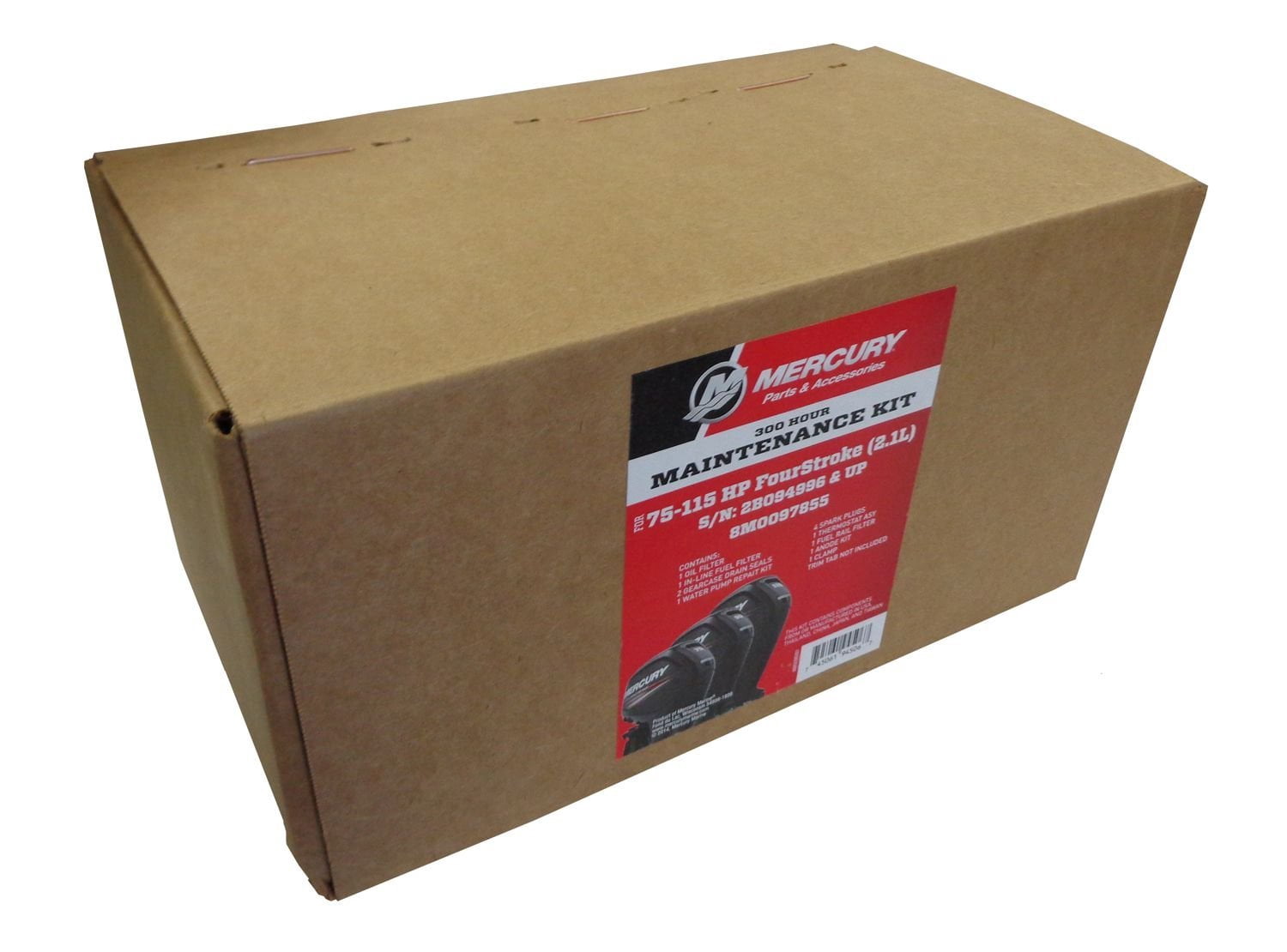 OEM Mercury 300 Hr Maintenance Kit - 75-115HP FourStroke 2.1L Outboard ...