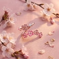 Peach Blossom Ring, Pink Cherry Blossom Rose Gold Plated Rings for ...