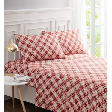 Payton Blue Plaid 3-piece Sheet Set Twin - Walmart.com