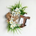 Deeceymbur Easter Wreath White Door Hanging Garland Spring Decoration ...