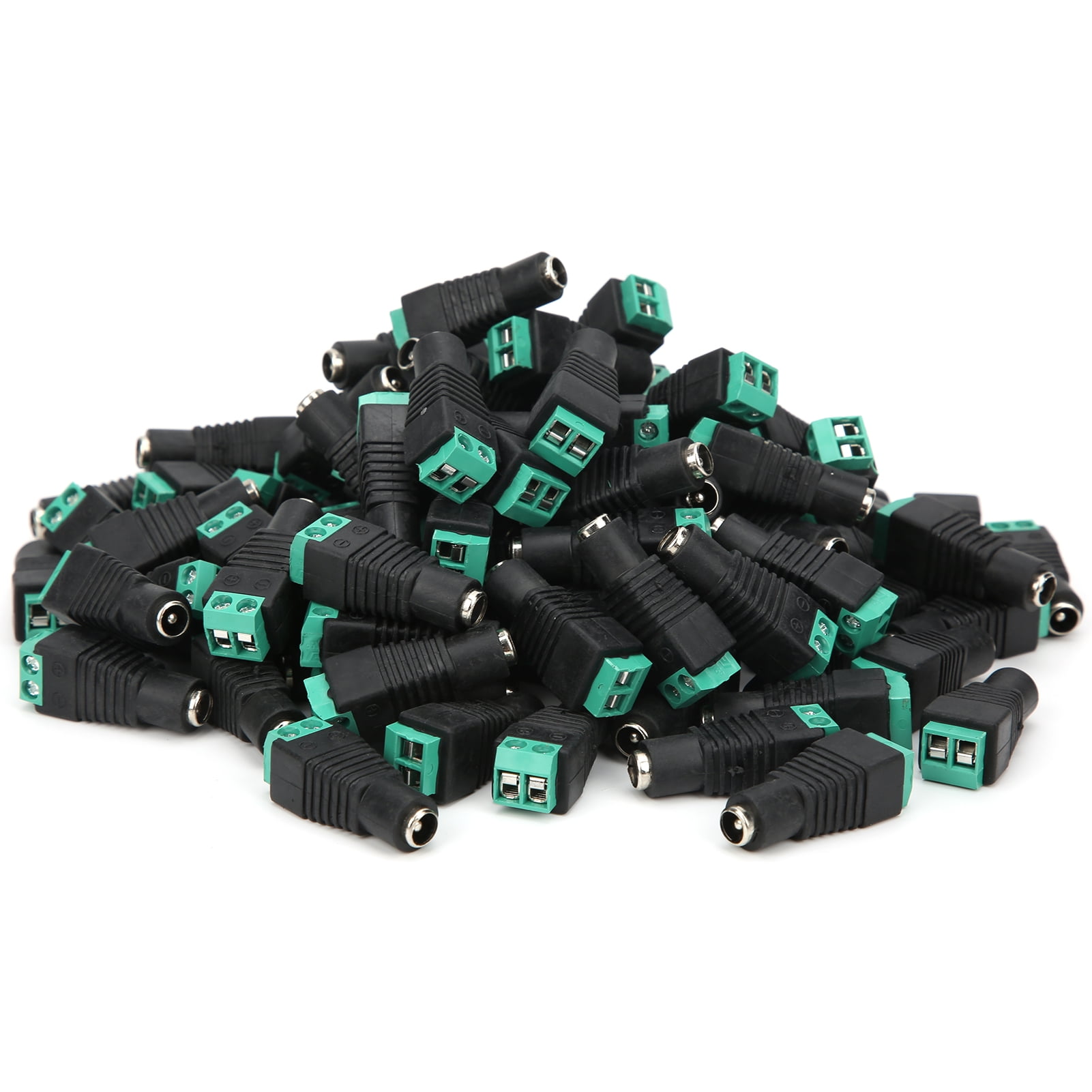 Adaptador de CC hembra, 100 piezas Terminal hembra de CC Terminal ...
