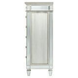Acme Varian Chest with 6 Storage Drawers in Mirrrored - Walmart.com