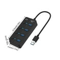 Port Usb Splitter 7 Port Usb 3 0 Hub Usb A Port Data Hub With
