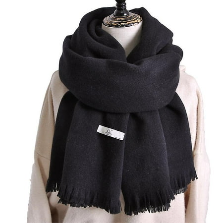 Super Soft Classic Cashmere Feel Winter Scarf Black | Walmart Canada