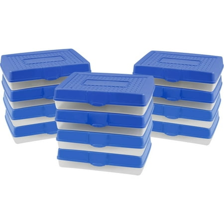 Plastic Archive Storage Box with Lid & Lock, Letter Size, 18-Inch ...