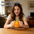 Fruit Pinch Stress Ball Plush – Soft Squeezable Tomato, Peach ...