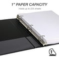 Samsill Durable 1 Inch Binder- - D Ring Binder- Customizable Clear View ...
