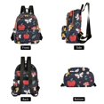 Apple and Butterfly Pattern Fashion Backpack Quilted Lightweight Women ...