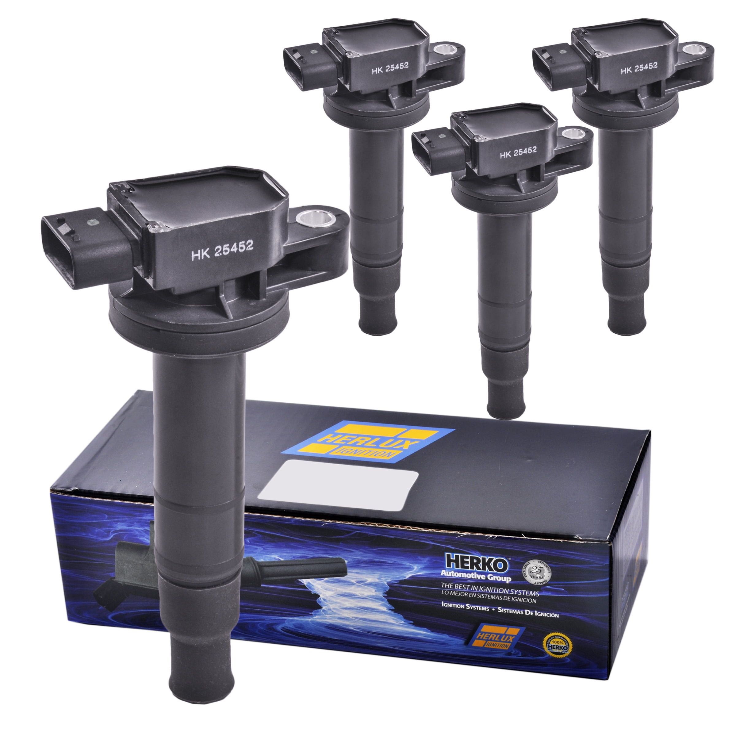 Set of 4 Herko B086 Ignition Coils For Toyota Yaris Pirus Echo Scion 1 ...