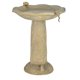 Smart Solar Acadia Traditional Birdbath - Olive Green - Walmart.com