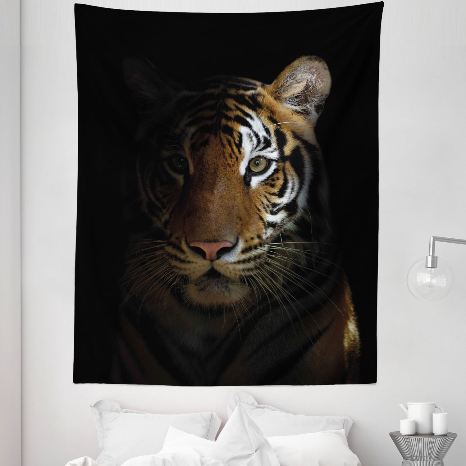Tiger Tapestry, King of Sundarbans in a Dark Environment Mild Mannered ...