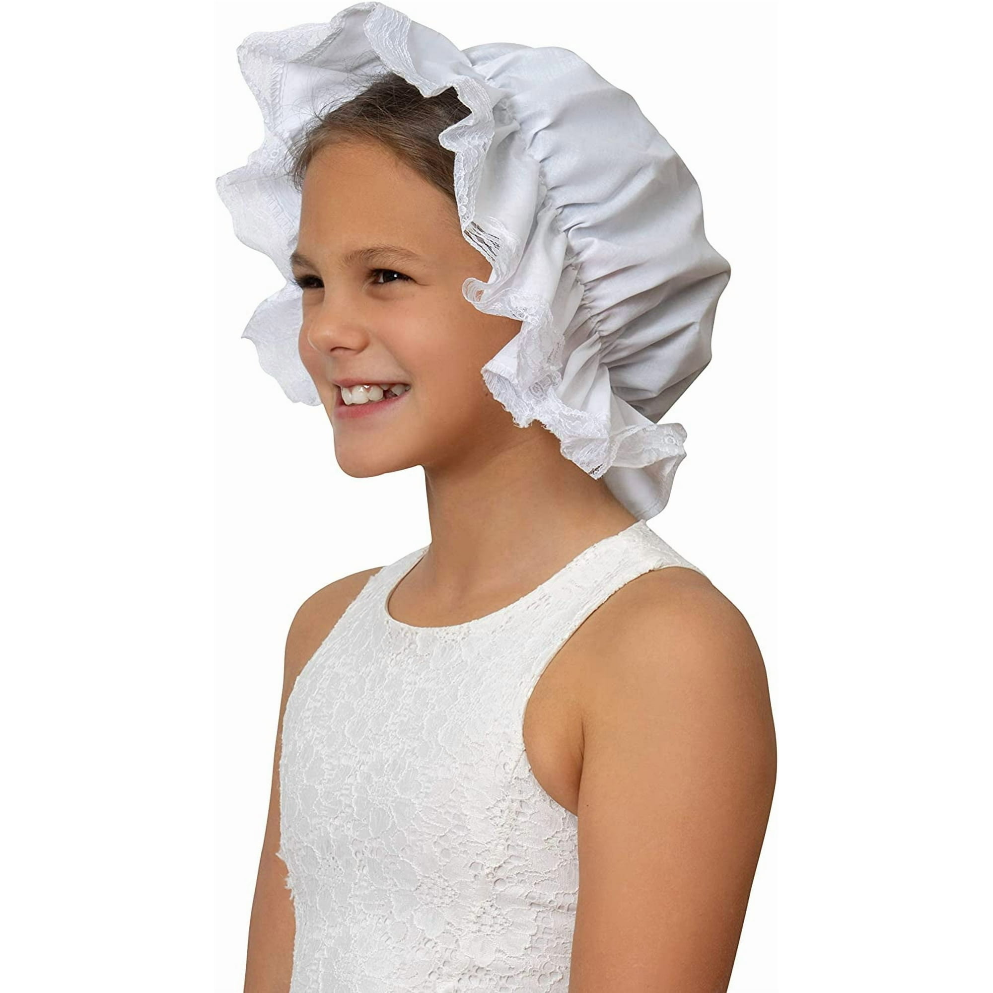 Click here for Starrism White Mob Cap Accessory - Grandma Night B... prices