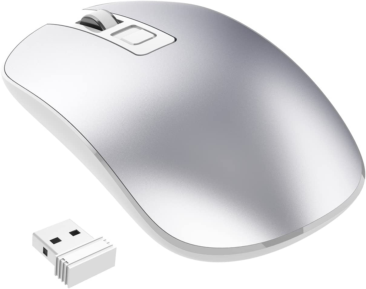 Wireless Mouse,【Slim & Noiseless】Patuoxun 2.4G USB PC Laptop Computer ...