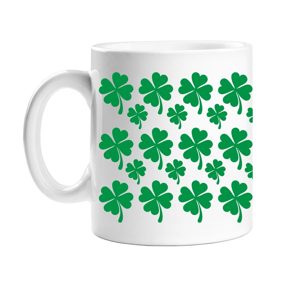 Shamrock Irish Pattern Coffee Mug - Walmart.com - Walmart.com