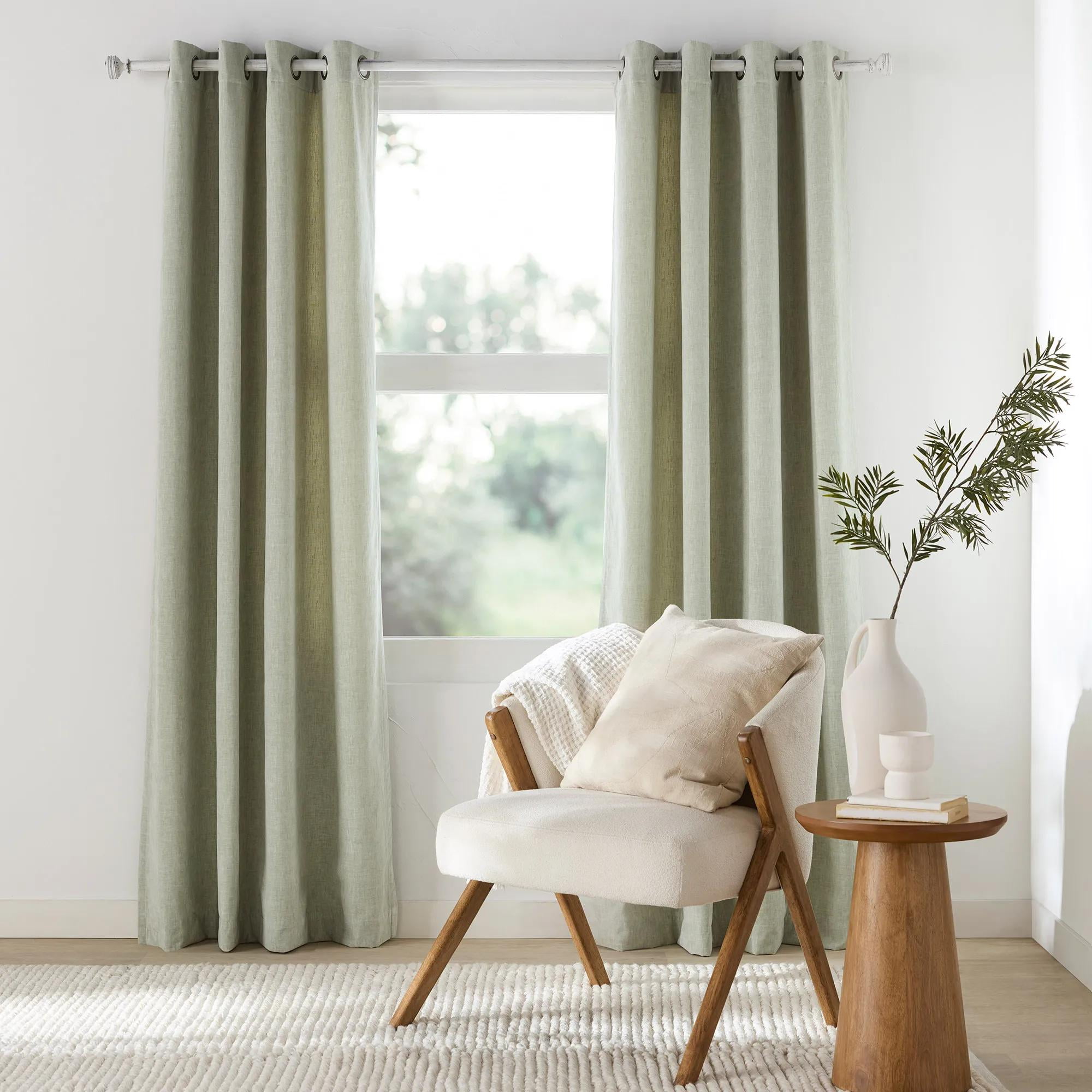 Click here for Bouclair Sage Hodge Room Darkening Grommet Curtain... prices