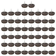 Uxcell Nail on Furniture Glides, 25 Pack 17.5mm Plastic Furniture Feet ...