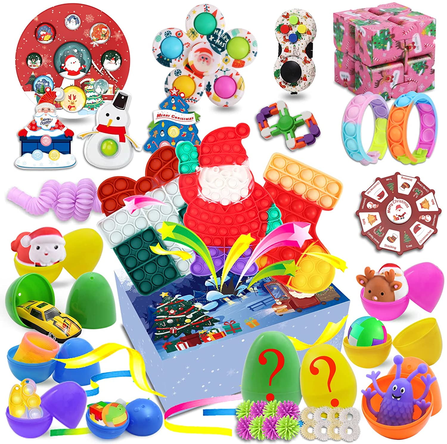 Nokiwiqis Christmas Mystery Box Toys Set, Christmas Surprise Blind Box ...