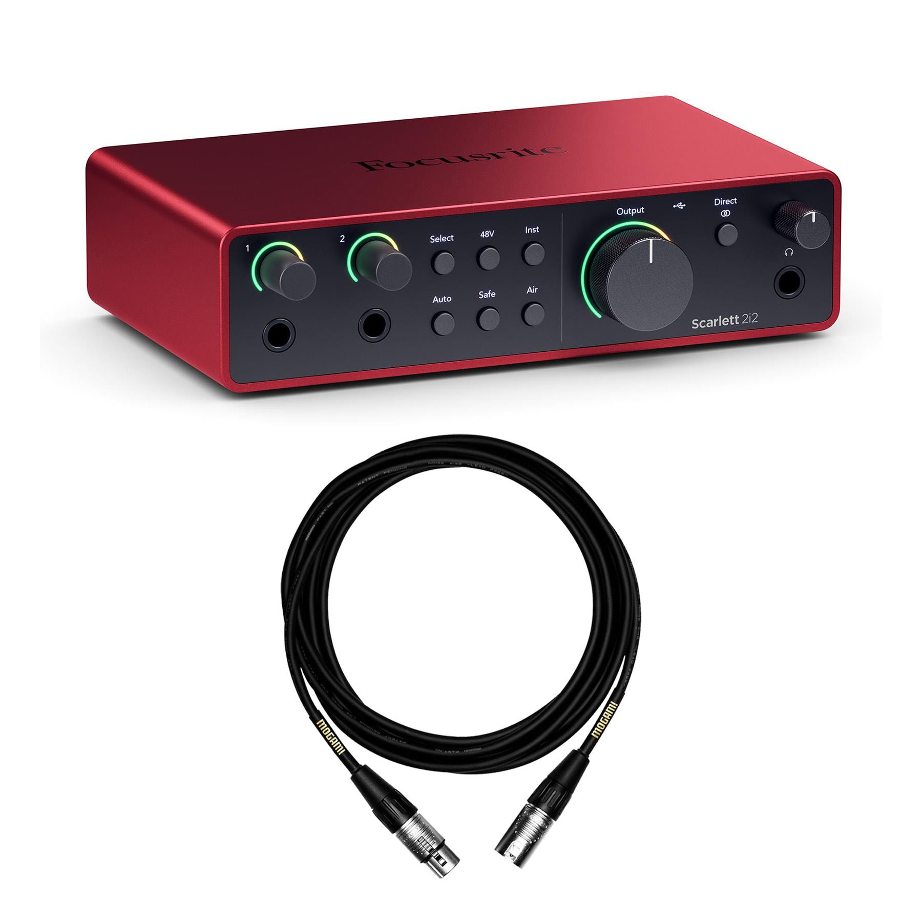 Focusrite Scarlett 2i2 (4th Gen) USB-C Audio Interface Bundle with ...