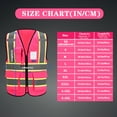 AYKRM Pink High Vis Reflective xxl Safety Vest for Women Men Security ...