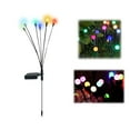 WHATOOK 4pcs Solar Powered Firefly Lights, Starburst Swaying Solar ...