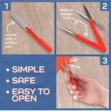 BambooMN Penblade Pen-Style Portable Travel Scissors - Purple ...