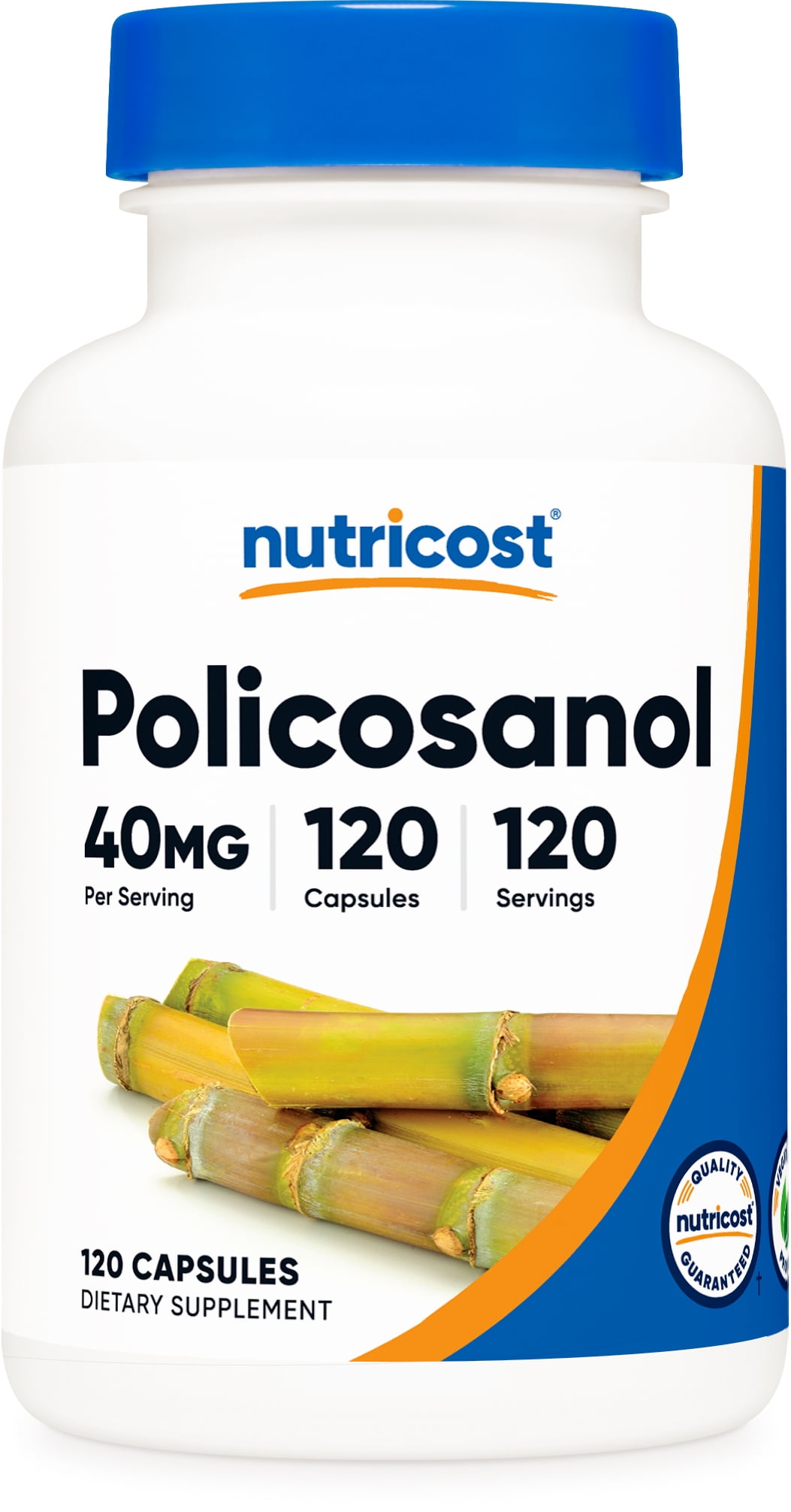 Nutricost Policosanol 40mg, 120 Capsules - Gluten Free, Non-GMO ...