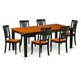 Quincy 7-Piece Lath Back Dining Table Set - Walmart.com