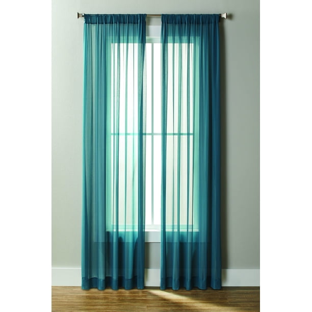 Better Homes & Gardens Georgette Sheer Curtain Panel, 50x84" - Walmart.com