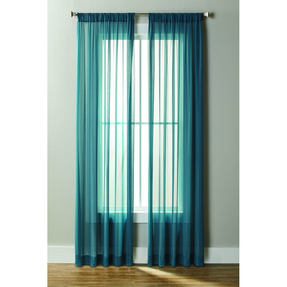 Better Homes & Gardens Georgette Sheer Curtain Panel, 50x84" - Walmart ...