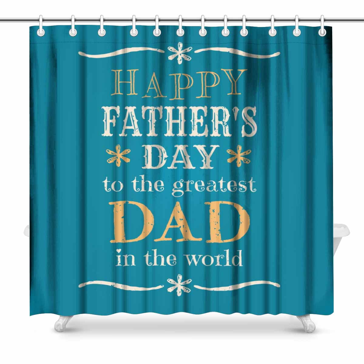 SUNENAT Happy Father's Day to the Greatest Dad in the World Waterproof ...