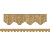 Burlap Design Scalloped Rolled Border Trim, 50 Feet | Bundle of 10 ...
