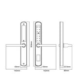 App Smart Sliding Lock WIFI Electronic Door Lock Bluetooth Digital APP ...