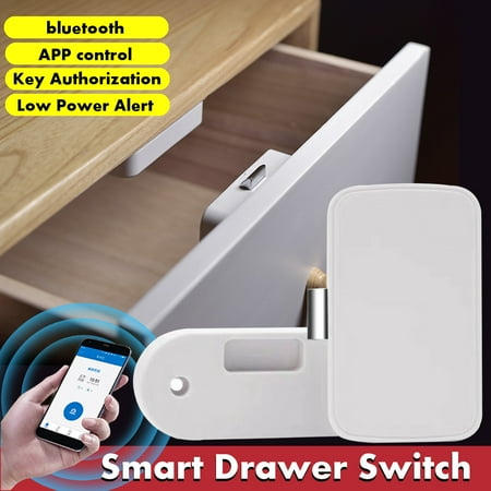 Smart Drawer Cabinet Lock Keyless bluetooth Phone APP Lock Anti-theft ...