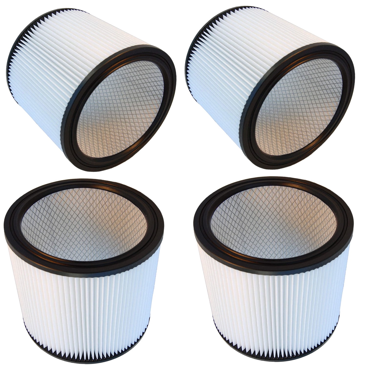 HQRP Washable Cartridge Filter 4-Pack for Shop-Vac 903-04-00 9030400 ...