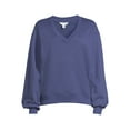Time and Tru Women's V-Neck Sweatshirt - Walmart.com