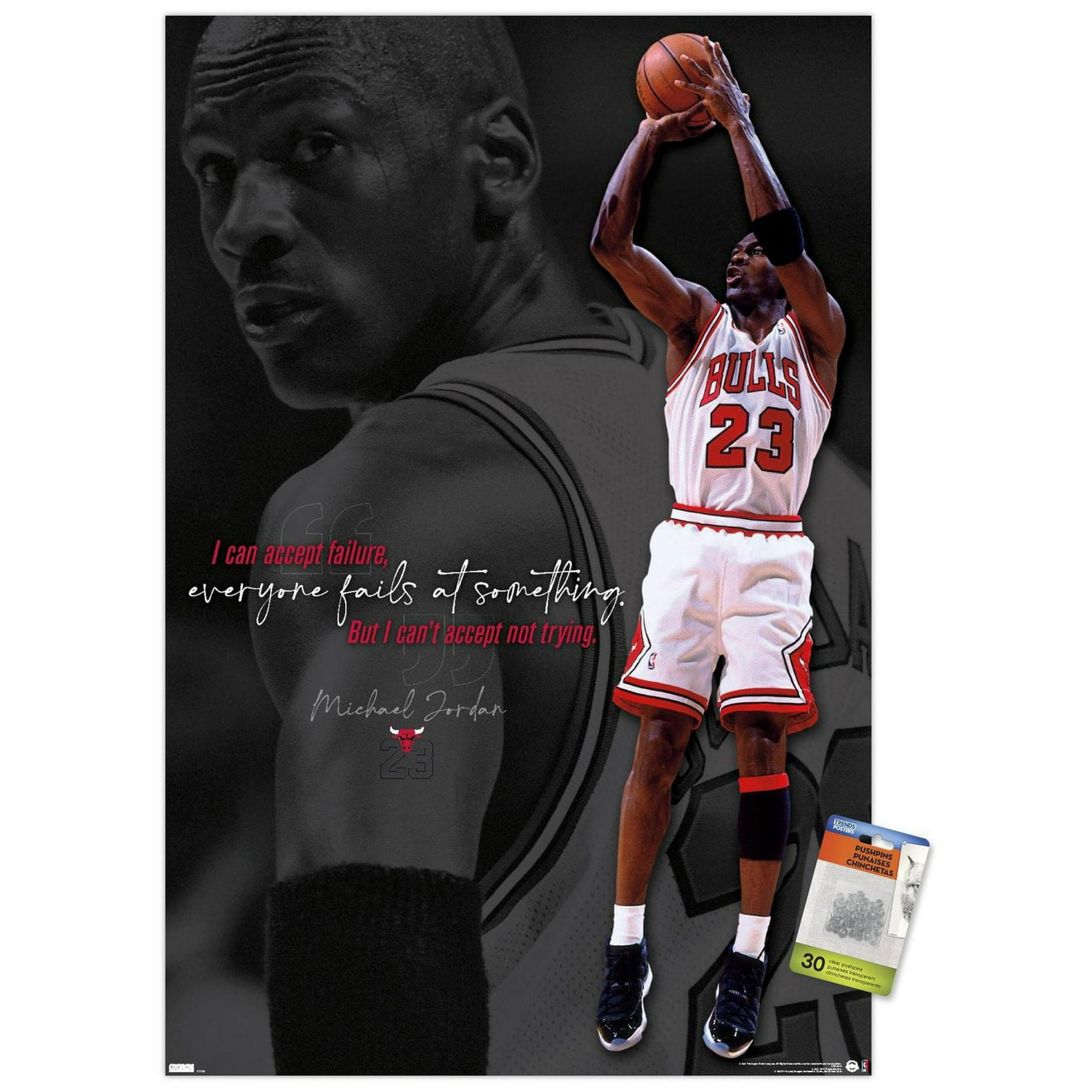Click here for Trends International Michael Jordan - Cant Accept... prices