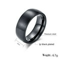 2 Matching Rings Couple Ring Black Gold Plated 1CT CZ Women Wedding ...