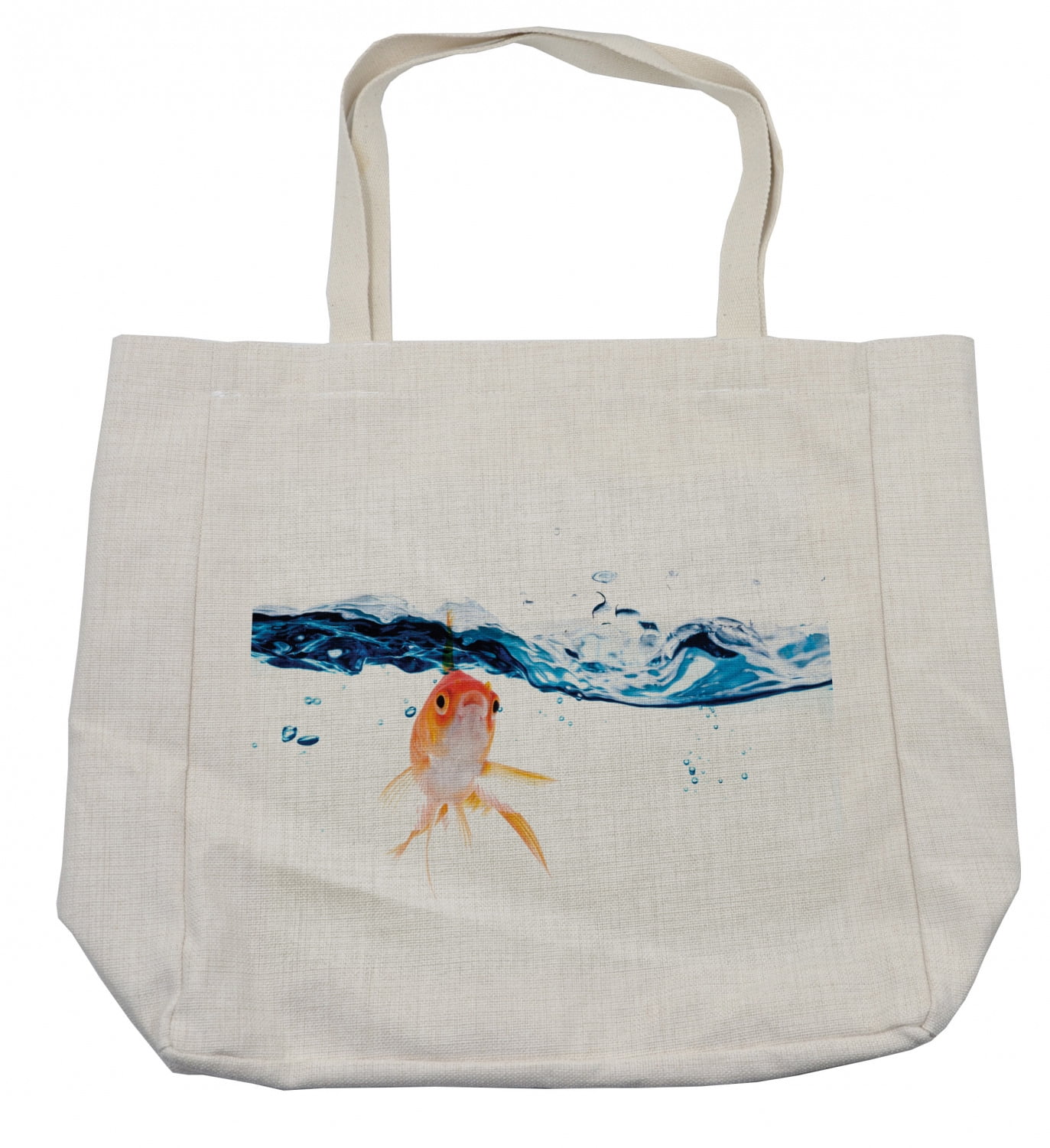 Fish Shopping Bag, Goldfish Swimming Under Surface of Clear Water ...