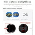 Aoqianlan Reverse Rotation Ignition Knob Switch with Metal Rim for ...