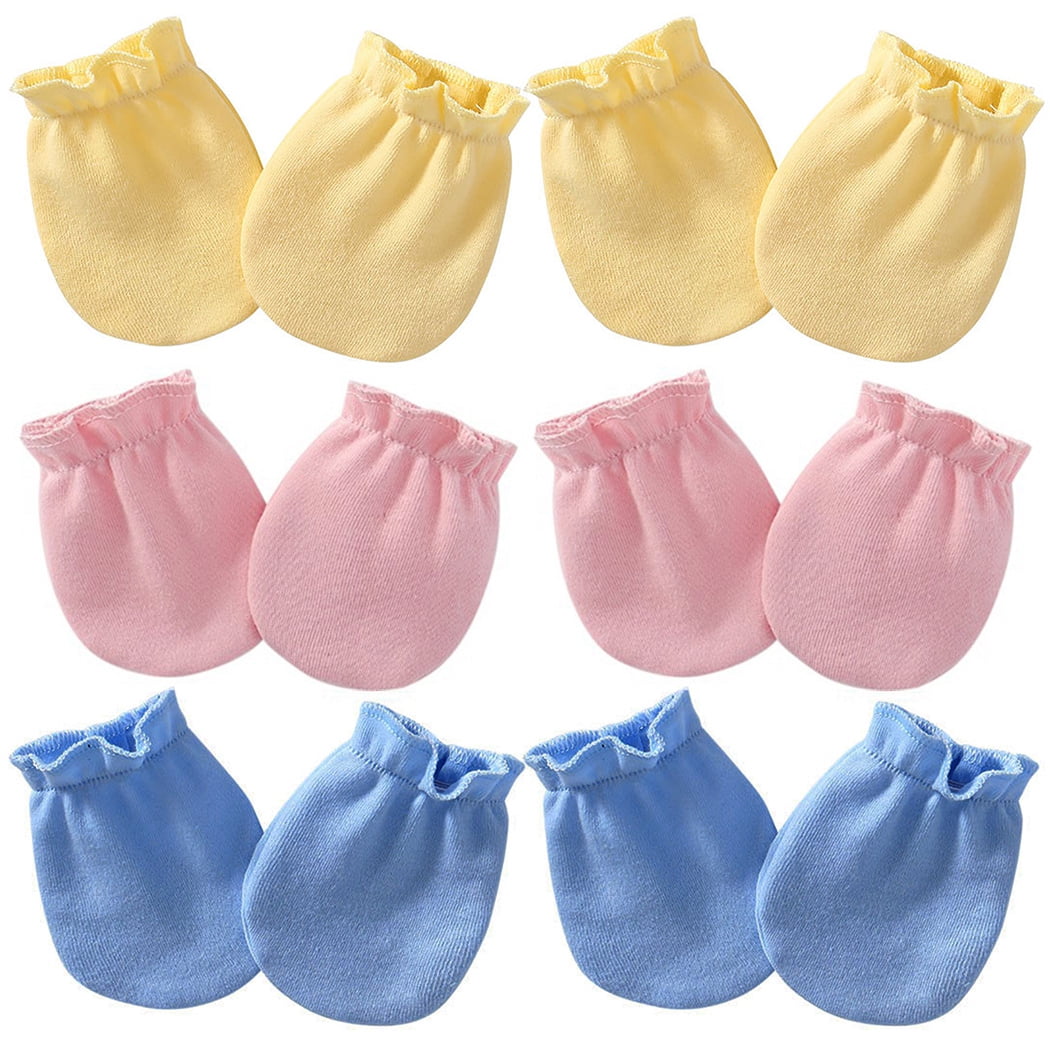 Click here for Nobrand 6 Pair Baby Mittens Cotton Fashion Soft Ba... prices