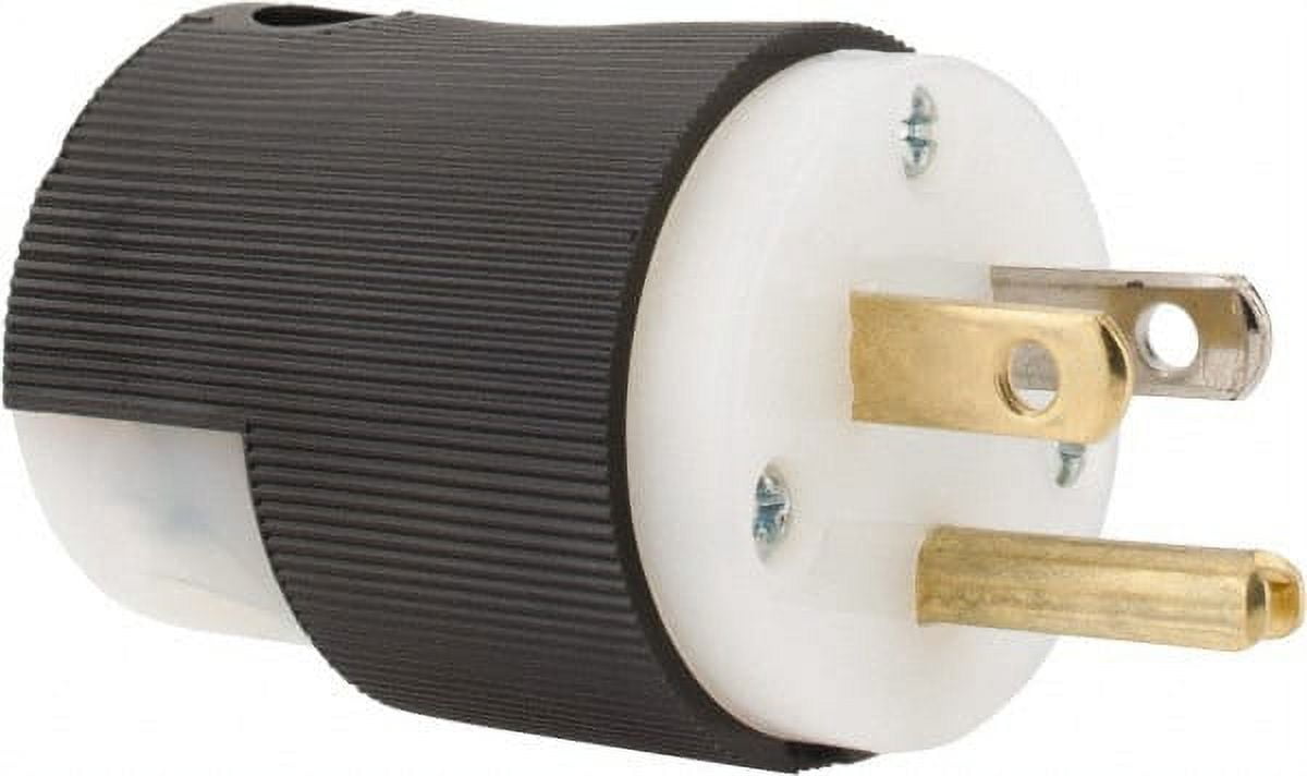 Hubbell HBL5266C Insulgrip Heavy Duty Straight Male Plug, 5-15P Self ...