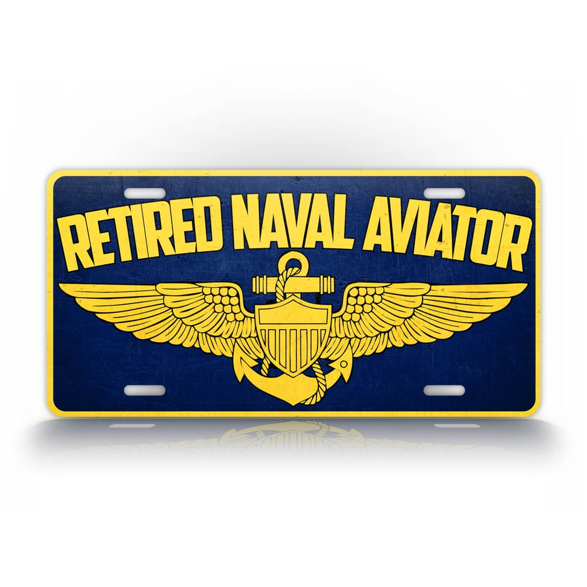 Retired US Naval Aviator Wings License Plate Navy Pilot Veteran Auto ...