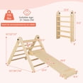 Spaco 3-in-1 Triangular Climbing Toys for Toddlers, Climbing Toys ...