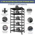 Sturdy 5-Tier Metal Shelving - Ideal for Garages, Warehouses, Household ...